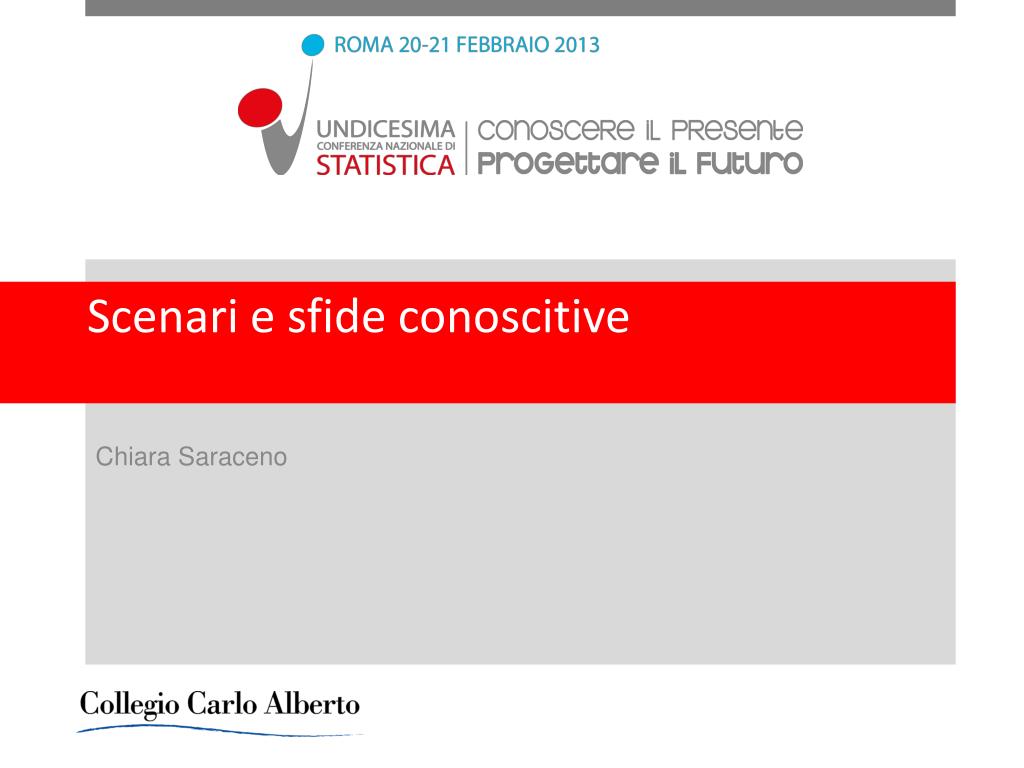 PPT - Scenari e sfide conoscitive PowerPoint Presentation, free ...