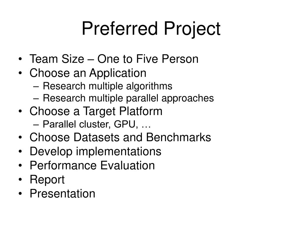 PPT - Preferred Project PowerPoint Presentation, free download - ID:3083529