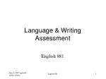 PPT - Language Assessment PowerPoint Presentation, free download - ID ...