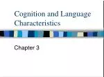 PPT - BRAIN LATERALIZATION LANGUAGE AND COGNITION PowerPoint ...