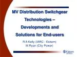 PPT - MV SWITCHGEAR PowerPoint Presentation, free download - ID:9154172