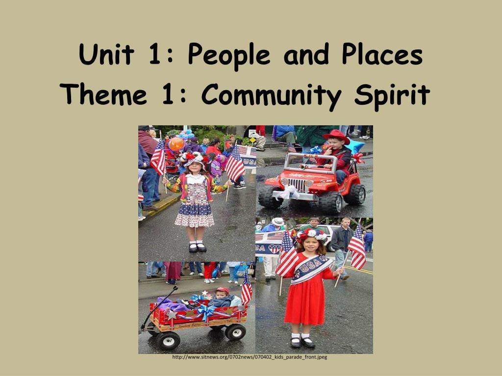 PPT - Unit 1: People and Places PowerPoint Presentation, free download ...