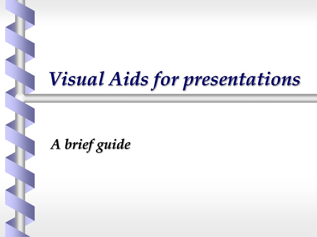 PPT - Visual Aids for presentations PowerPoint Presentation, free ...