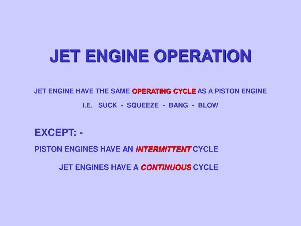 PPT - JET ENGINE OPERATION PowerPoint Presentation, free download - ID ...