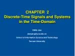 PPT - 1. Time Domain Representation of Signals and Systems 1.1 Discrete ...