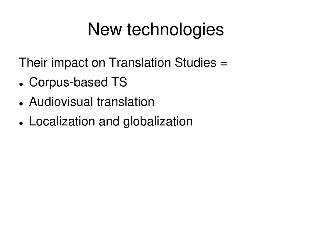 PPT - New technologies PowerPoint Presentation, free download - ID:3090640