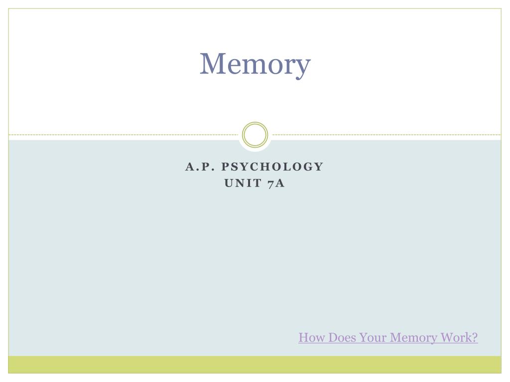 PPT - Memory PowerPoint Presentation, free download - ID:3091223
