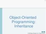 PPT - Chapter 12 - Object-Oriented Programming: Inheritance PowerPoint ...