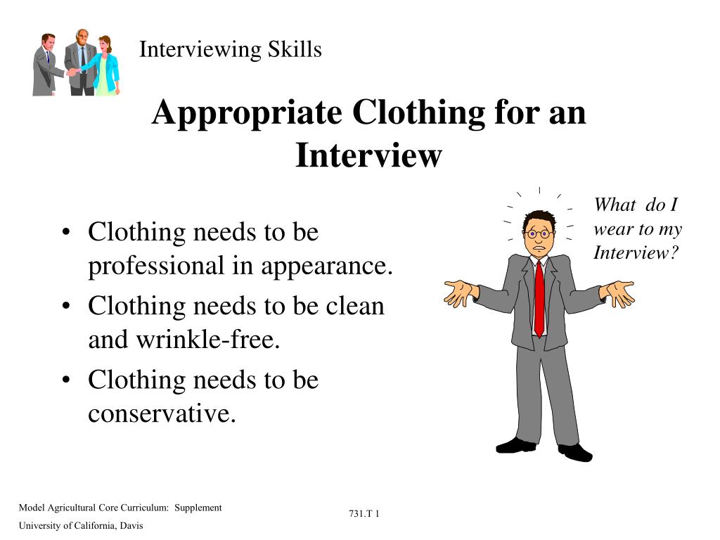 PPT - Appropriate Clothing for an Interview PowerPoint Presentation ...