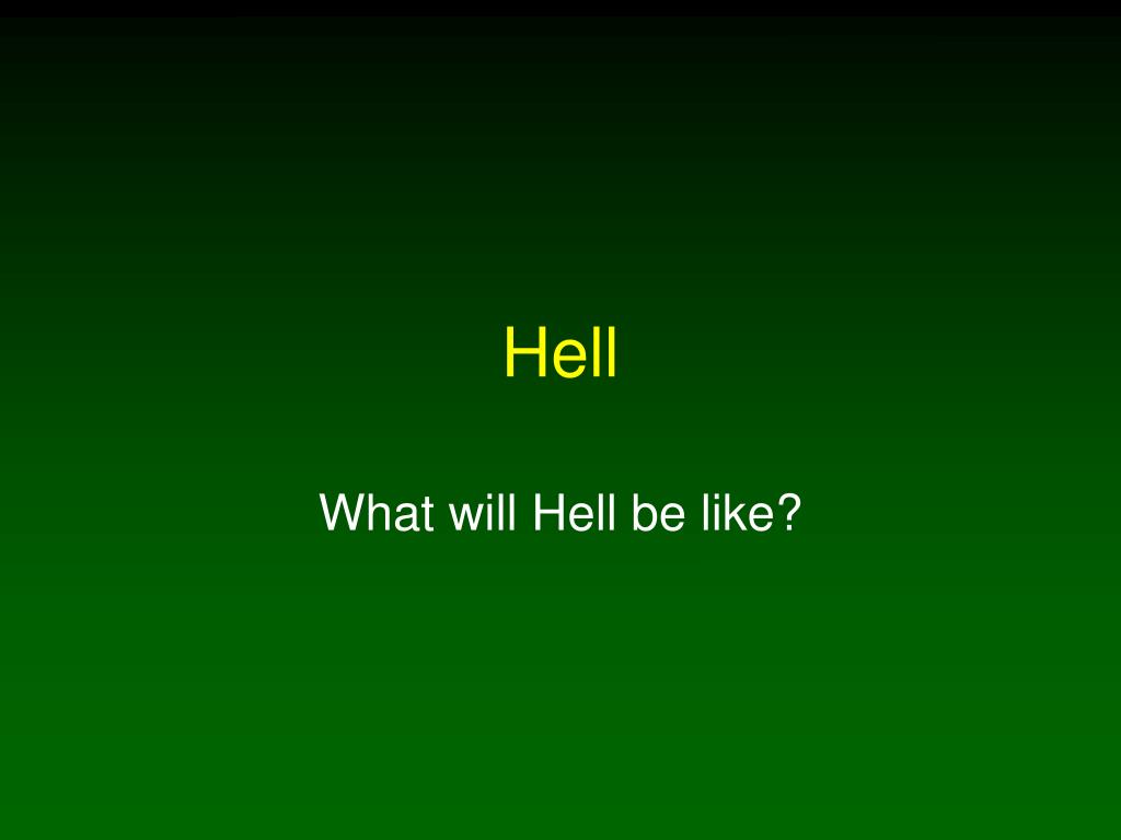PPT - Hell PowerPoint Presentation, free download - ID:3092239