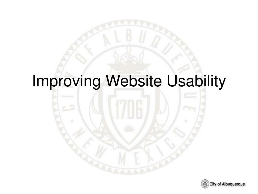 PPT - Improving Website Usability PowerPoint Presentation, free ...