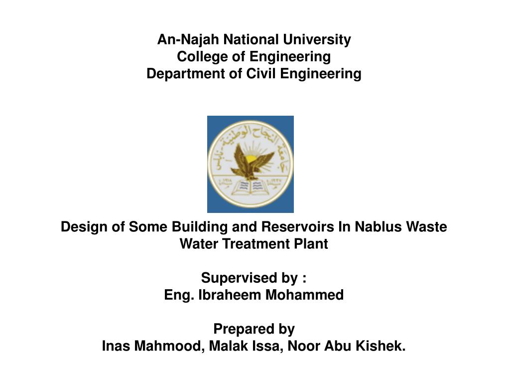 PPT - An- Najah National University College of Engineering Department ...