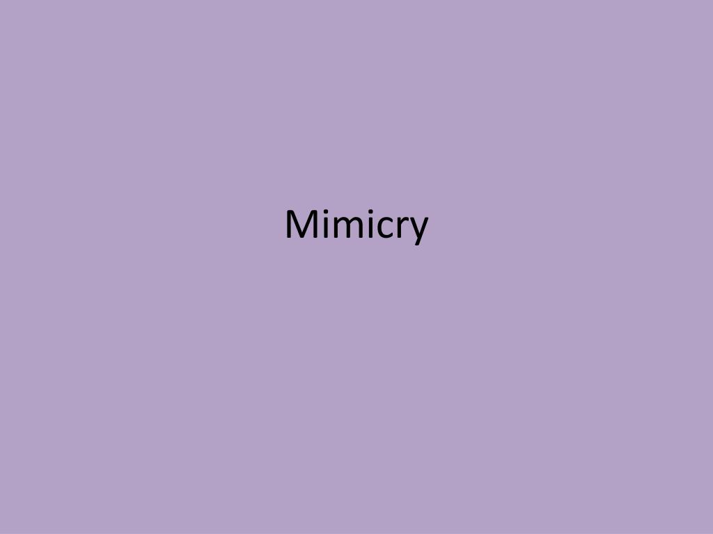 PPT - Mimicry PowerPoint Presentation, free download - ID:3096314