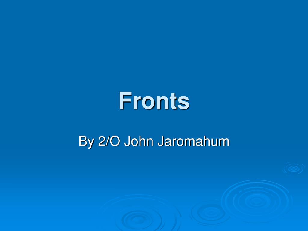 PPT - Fronts PowerPoint Presentation, free download - ID:3097016