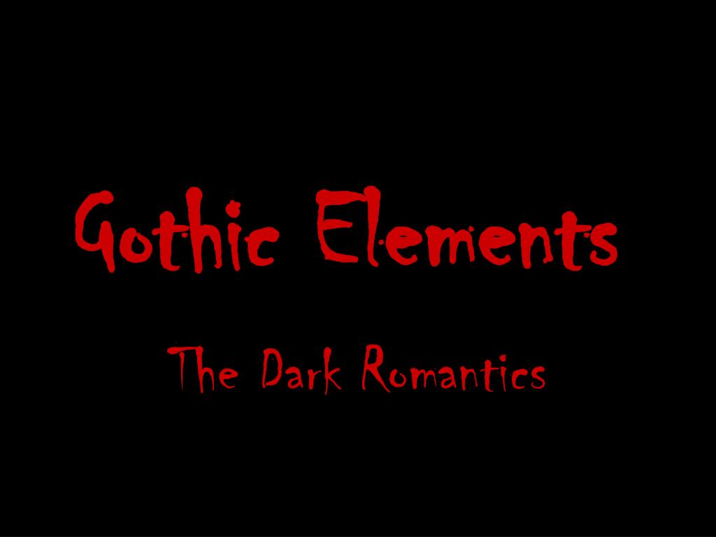 PPT - Gothic Elements PowerPoint Presentation, free download - ID:3098560