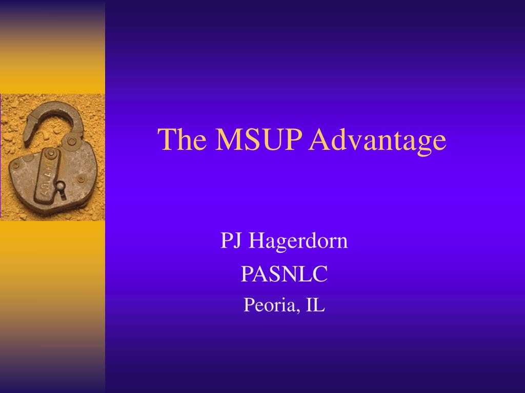 PPT - The MSUP Advantage PowerPoint Presentation, free download - ID ...