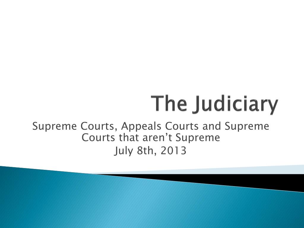 PPT - The Judiciary PowerPoint Presentation, free download - ID:3098849