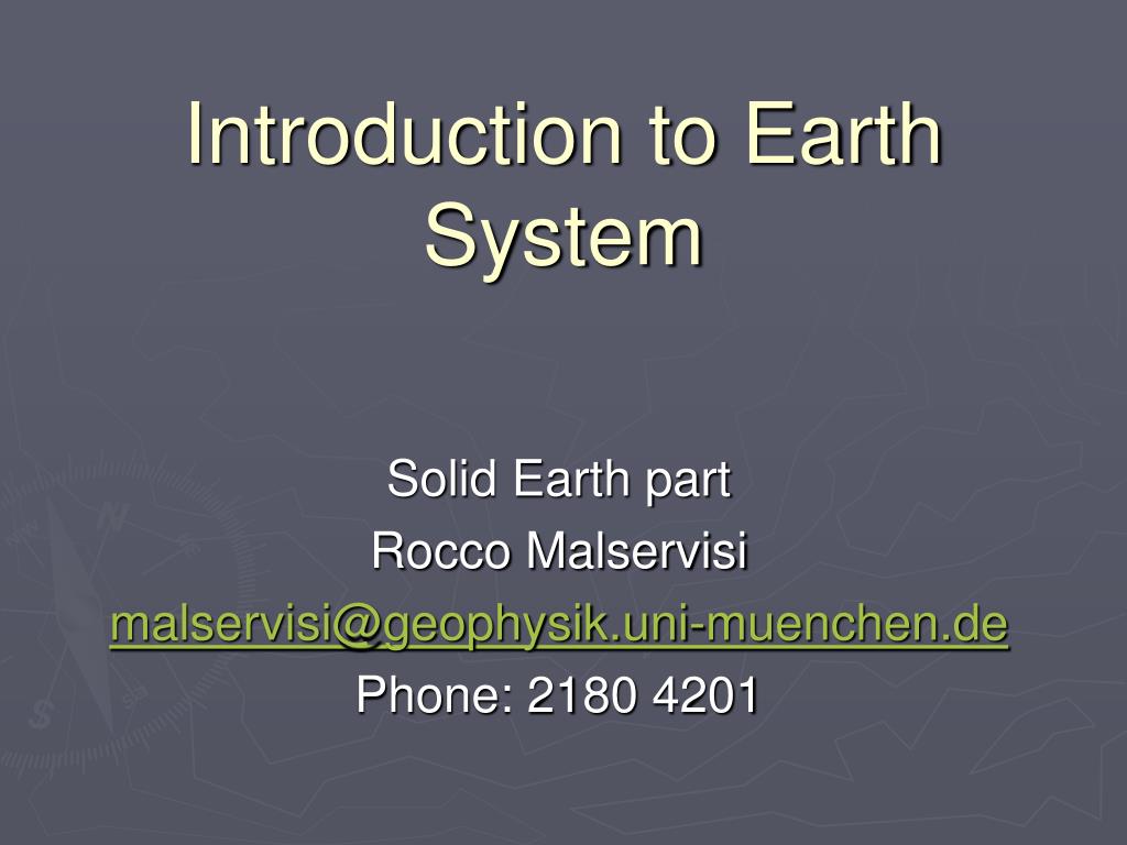 PPT - Introduction to Earth System PowerPoint Presentation, free ...