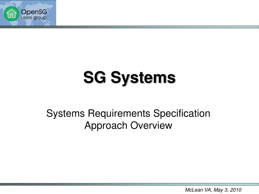 PPT - SG Systems PowerPoint Presentation, free download - ID:3099188