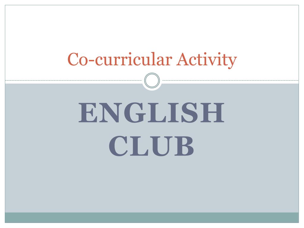 PPT - Co-curricular Activity PowerPoint Presentation, free download ...