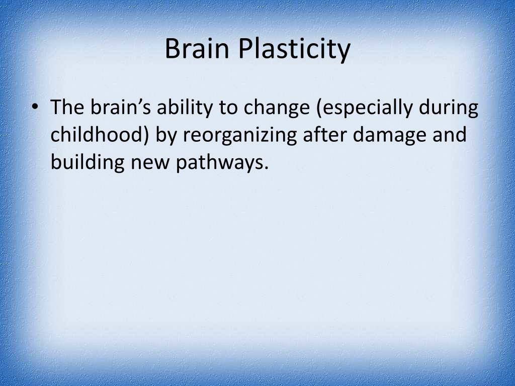 PPT - Brain Plasticity PowerPoint Presentation, free download - ID:3101316