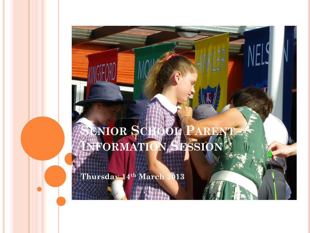 PPT - Senior School Parent Information Session PowerPoint Presentation ...
