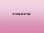 PPT - Impersonal Constructions with se PowerPoint Presentation, free ...