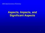 PPT - Understanding Activities, Aspects, and Impacts in the EMS ...
