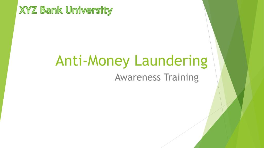 PPT - Anti-Money Laundering PowerPoint Presentation, free download - ID ...