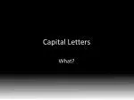 PPT - Walking dictation help Capital letters start sentences, are used ...