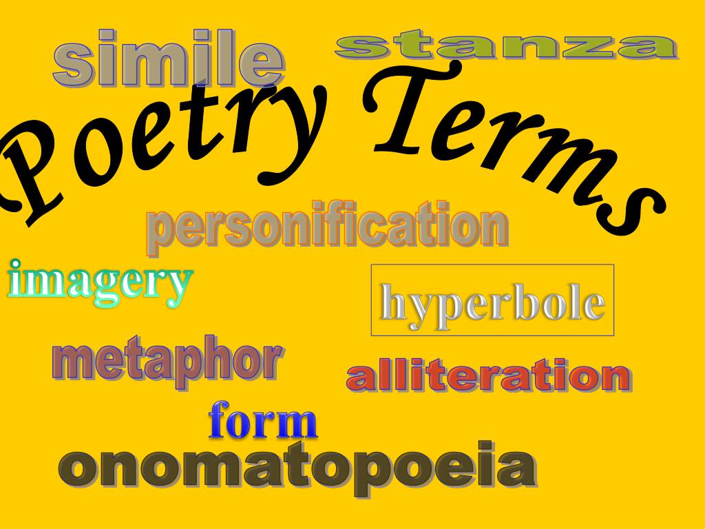 PPT - Poetry Terms PowerPoint Presentation, free download - ID:3106287
