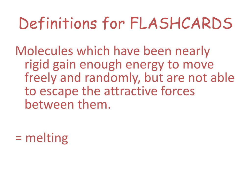 PPT - Definitions for FLASHCARDS PowerPoint Presentation, free download ...