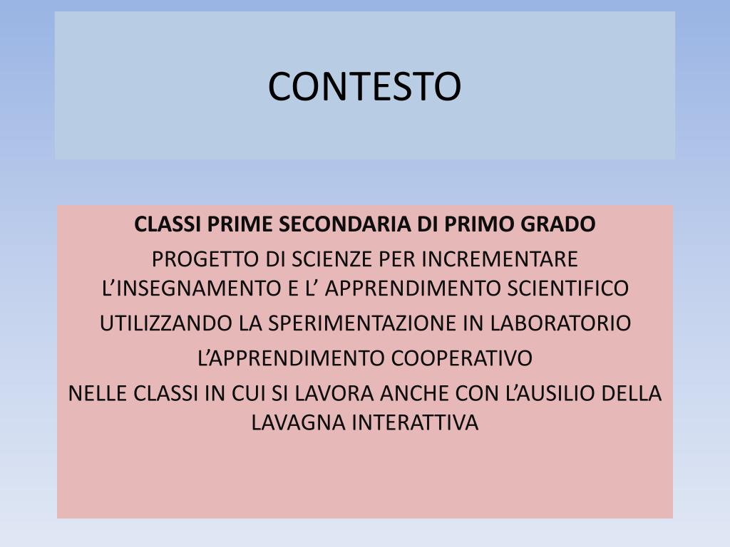PPT - CONTESTO PowerPoint Presentation, free download - ID:3109120