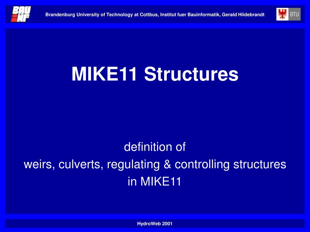 PPT - MIKE11 Structures PowerPoint Presentation, free download - ID:3109171