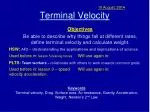 PPT - Free fall and terminal velocity PowerPoint Presentation, free ...