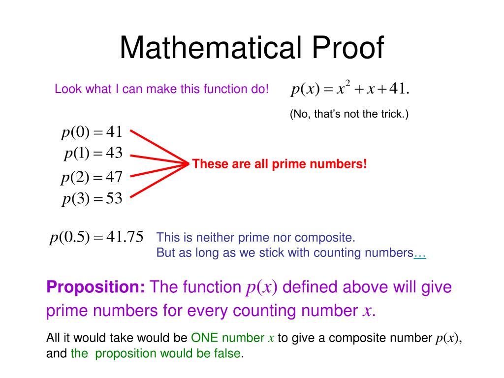 PPT - Mathematical Proof PowerPoint Presentation, free download - ID ...