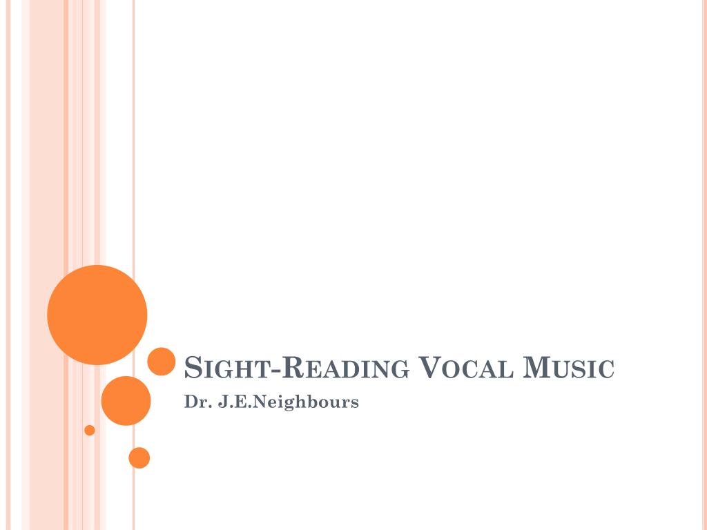 PPT - Sight-Reading Vocal Music PowerPoint Presentation, free download ...