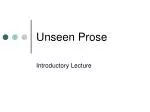 PPT - Elements of Prose PowerPoint Presentation, free download - ID:2301105