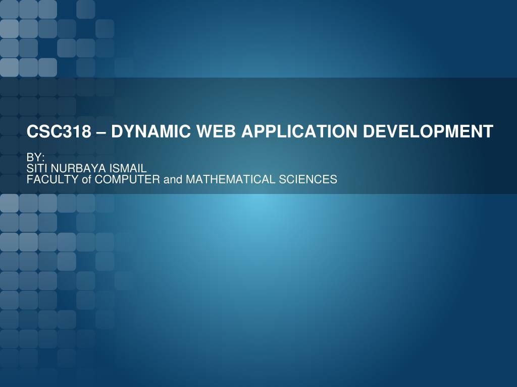 PPT - Dynamic Web Application Development: A Comprehensive Guide to ...