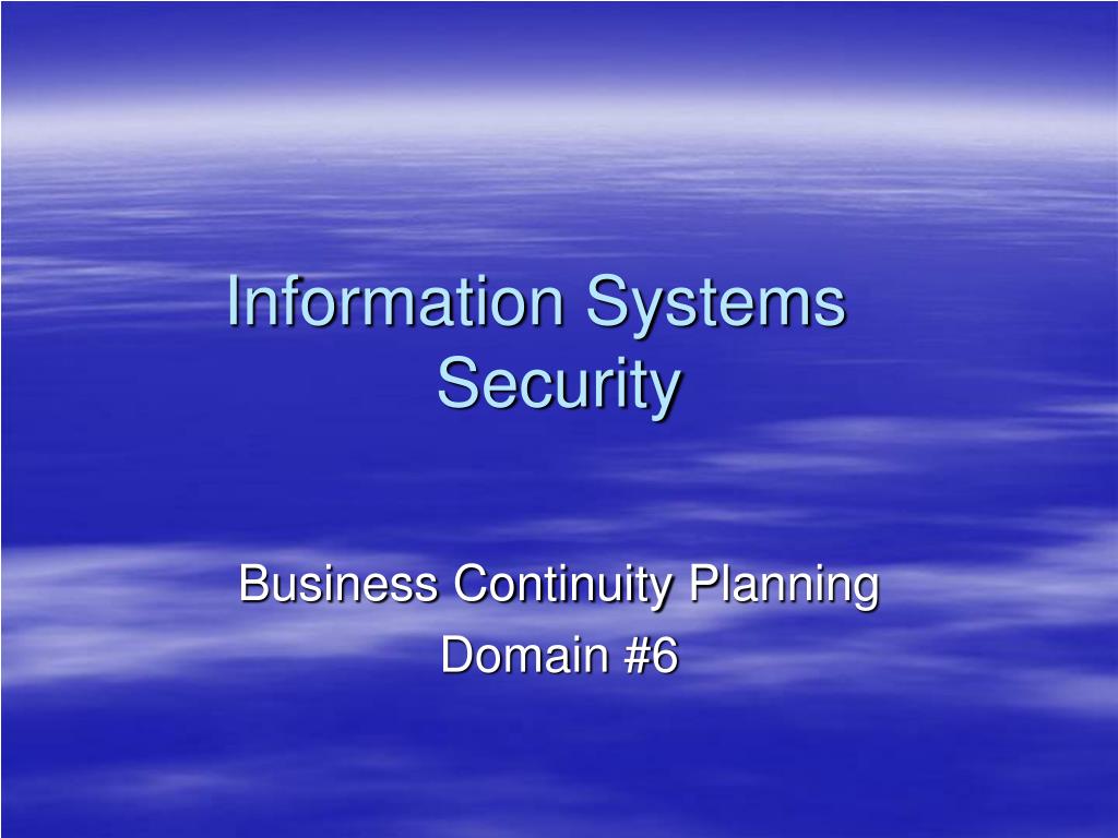 PPT - Information Systems Security PowerPoint Presentation, free ...