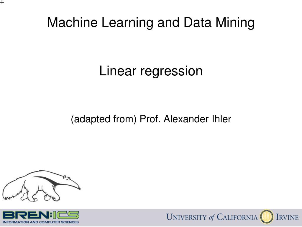 PPT - Machine Learning and Data Mining Linear regression PowerPoint ...
