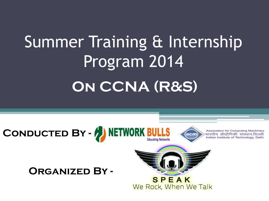 PPT - Summer Training & Internship Program 2014 PowerPoint Presentation ...
