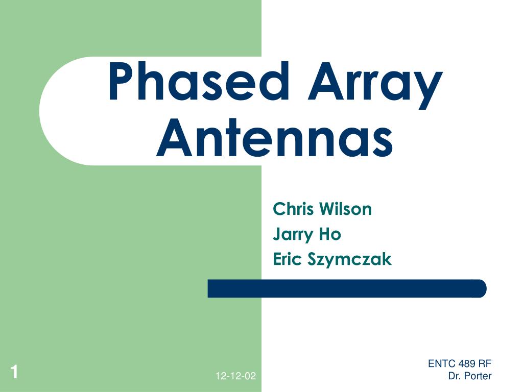 PPT - Phased Array Antennas PowerPoint Presentation, free download - ID ...