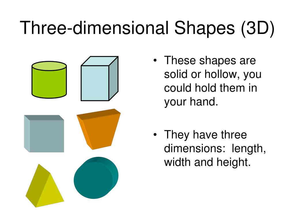 PPT - Three-dimensional Shapes (3D) PowerPoint Presentation, free download - ID:3118100