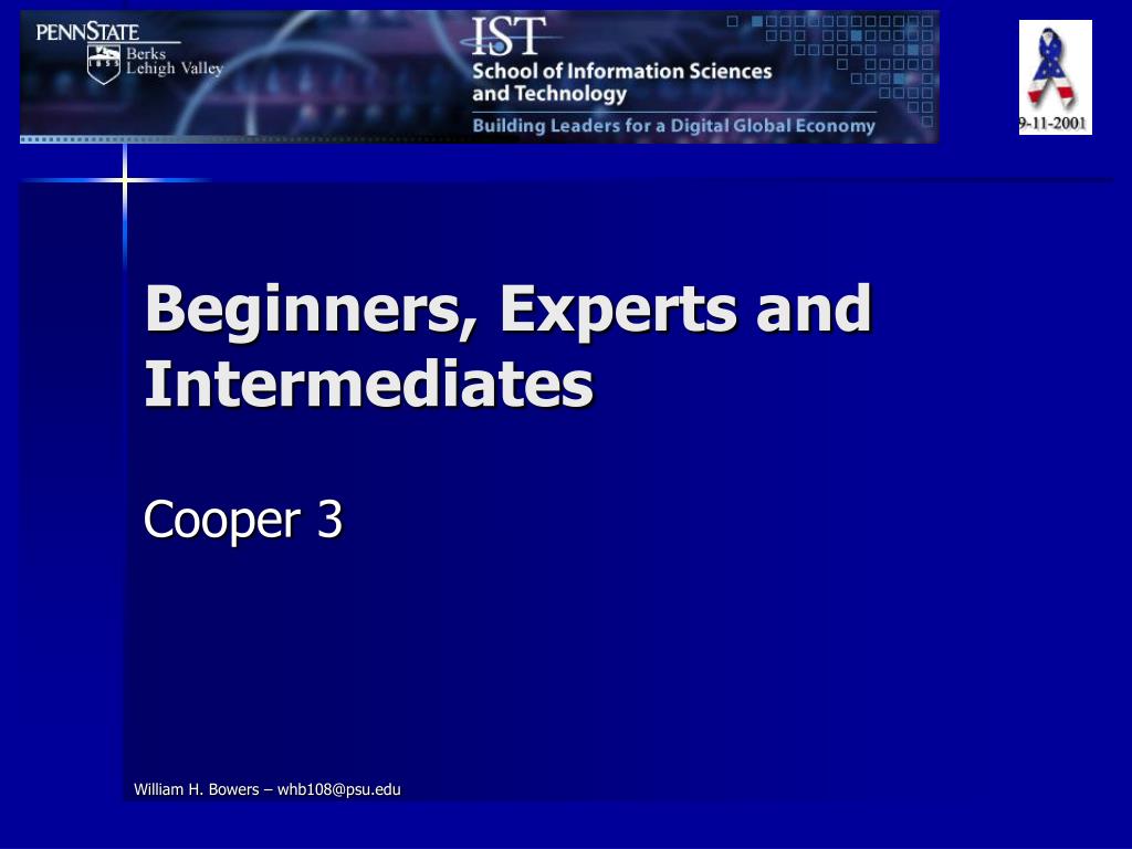 PPT - Beginners, Experts and Intermediates PowerPoint Presentation ...
