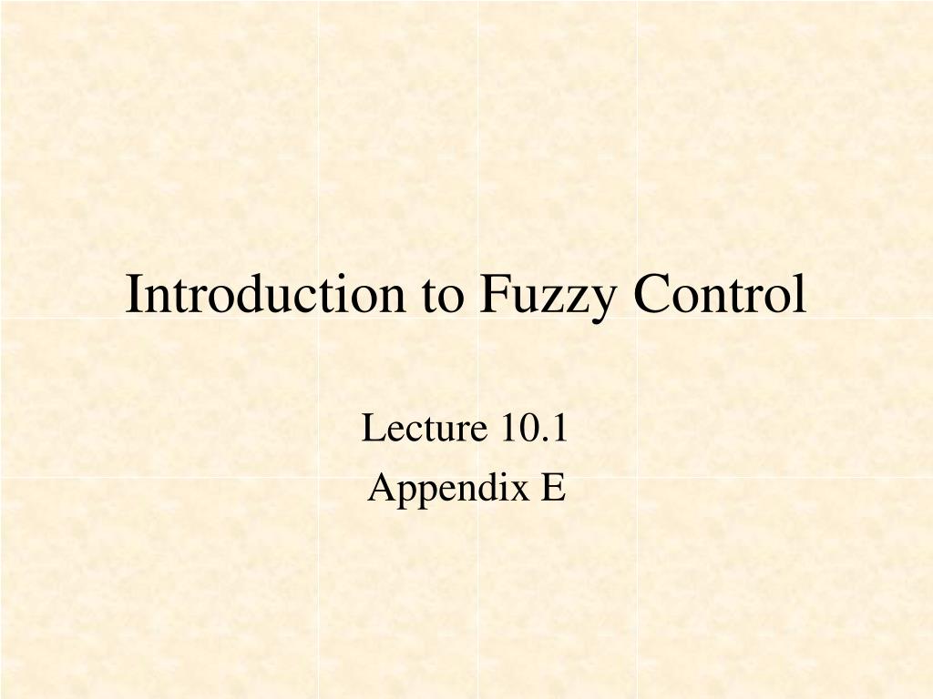PPT - Introduction to Fuzzy Control PowerPoint Presentation, free ...