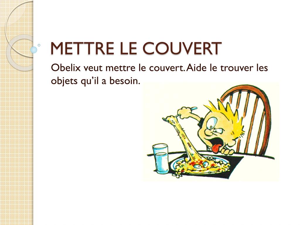 PPT - METTRE LE COUVERT PowerPoint Presentation, free download - ID:3120450