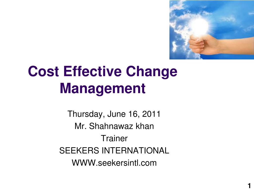 PPT - Cost Effective Change Management PowerPoint Presentation, free ...