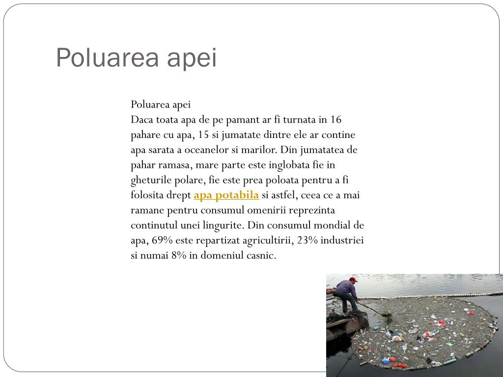 PPT - Poluarea apei PowerPoint Presentation, free download - ID:3123138