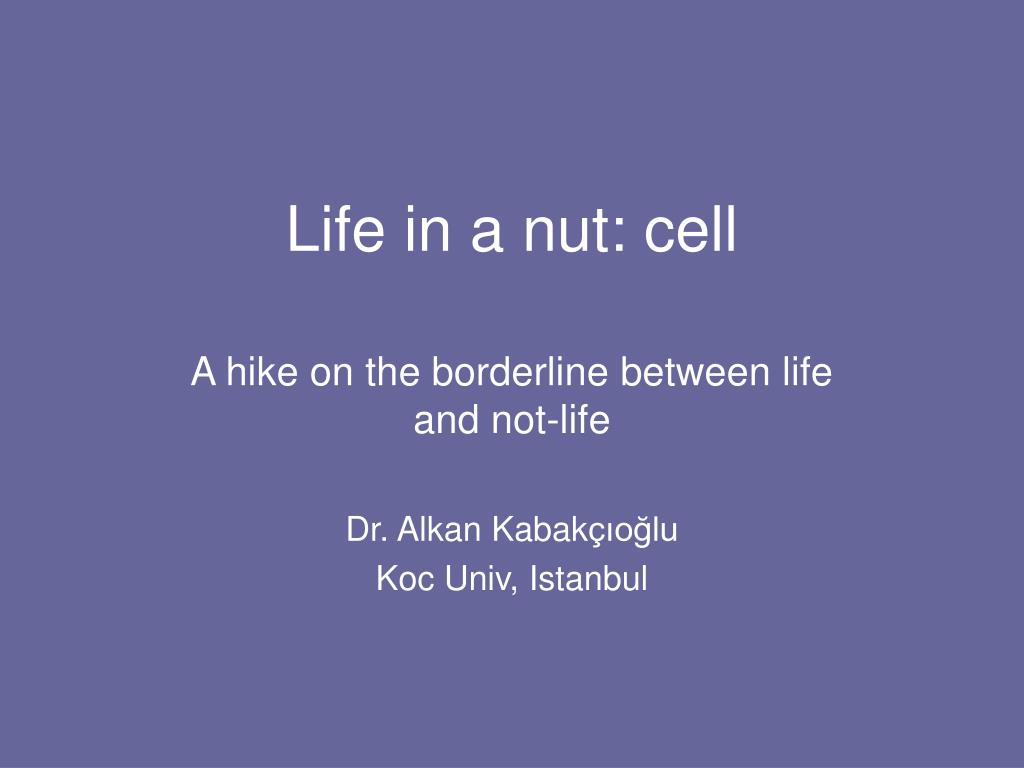 PPT - Life in a nut: cell PowerPoint Presentation, free download - ID ...